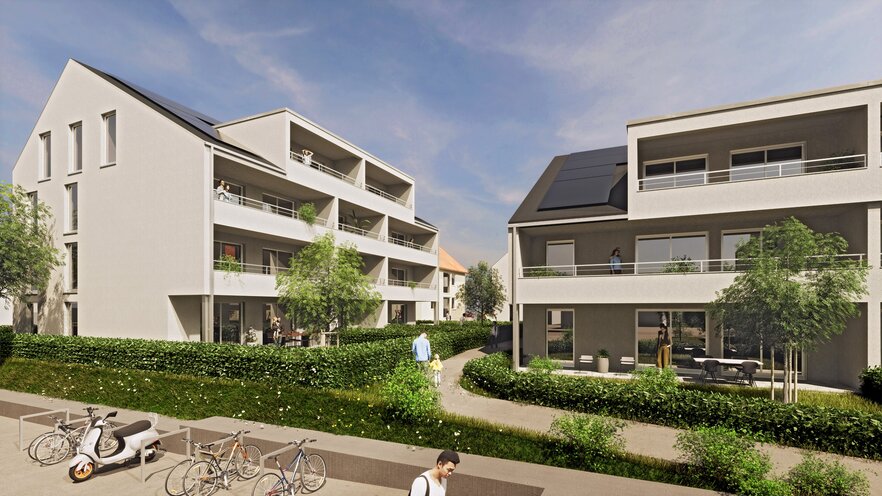 Neubau Ortsmitte Bavendorf, - Josef Hebel Bauunternehmung
